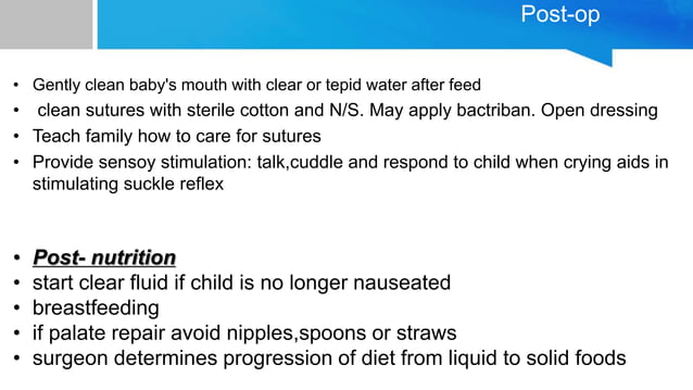 Omphalocele/Exomphalos, cleft palate & Oesophageal atresia and Nursing ...