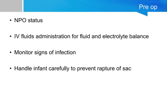 Omphalocele/Exomphalos, cleft palate & Oesophageal atresia and Nursing ...