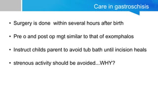 Omphalocele/Exomphalos, cleft palate & Oesophageal atresia and Nursing ...