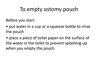 Nursing Care for Colostomy | PPTX