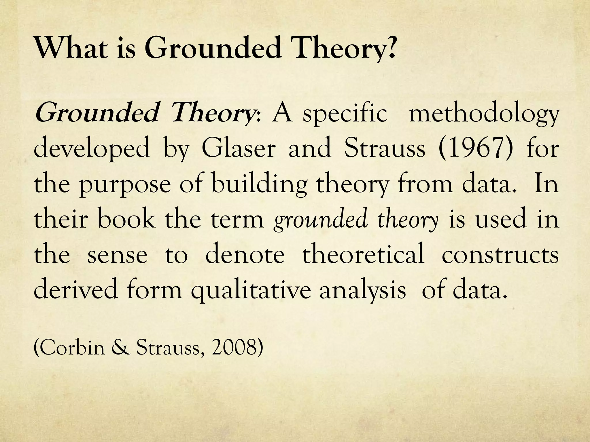 Grounded theory | PPT