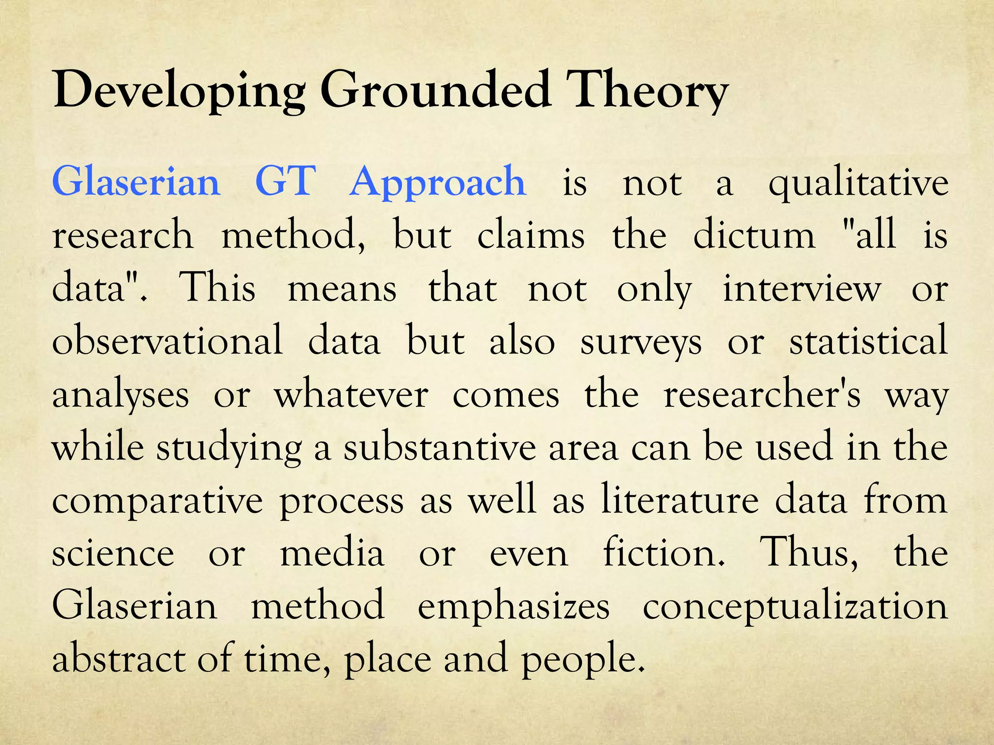 Grounded theory | PPT