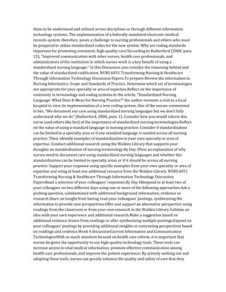 NURS 6051 Transforming Nursing Healthcare Through Information Technology.docx