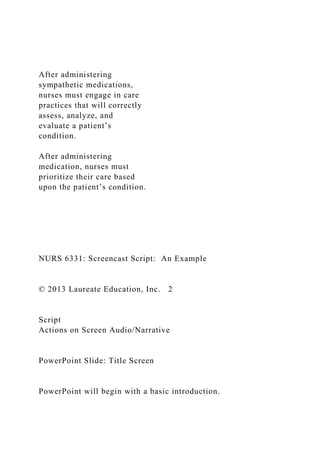NURS 6331 Screencast Script An Example © 2013 Laure.docx