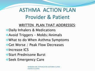 Nurse 6500 Power Point Project a Plan to Improve Asthma Care | PPT