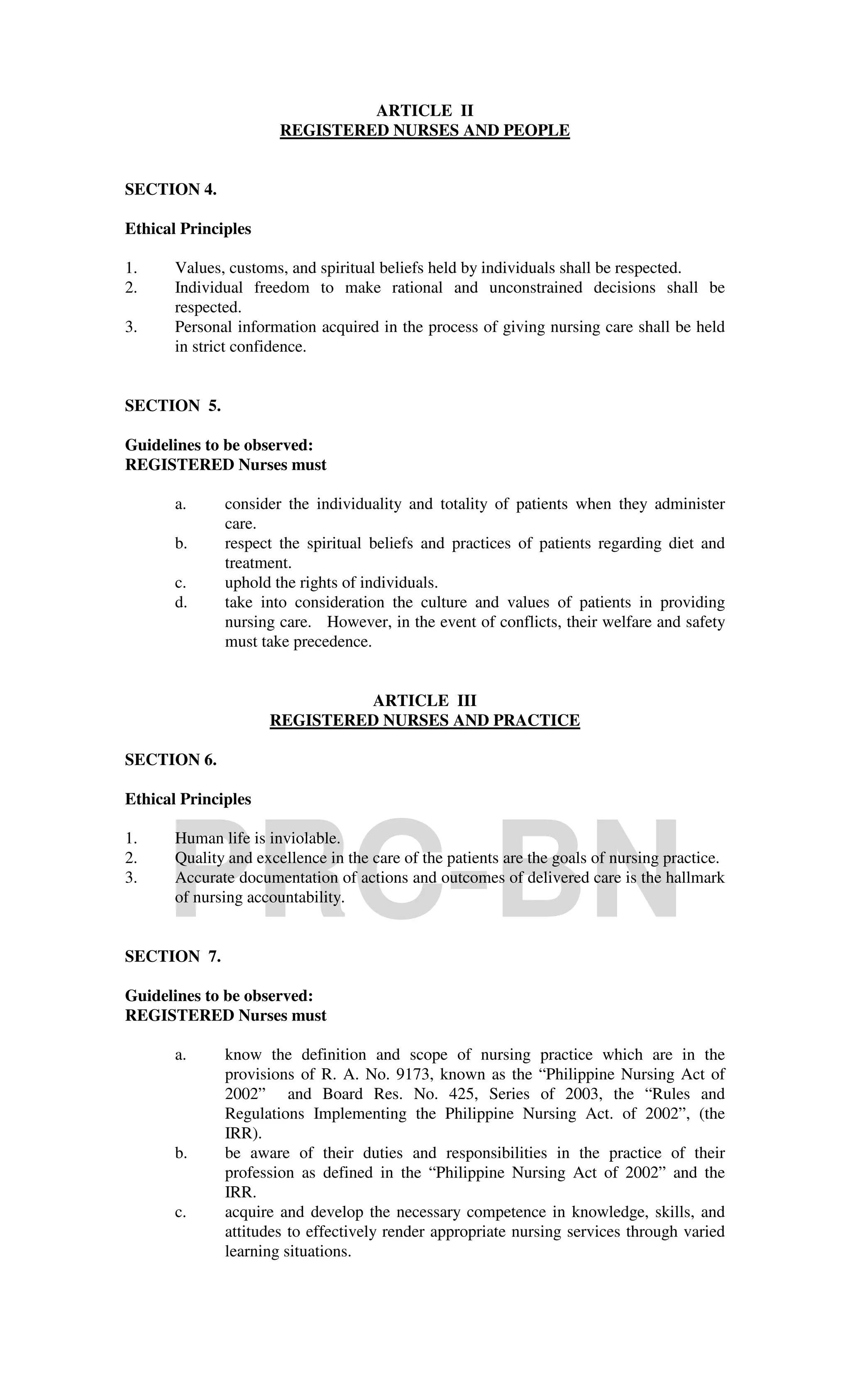 Nurse code-of-ethics | PDF