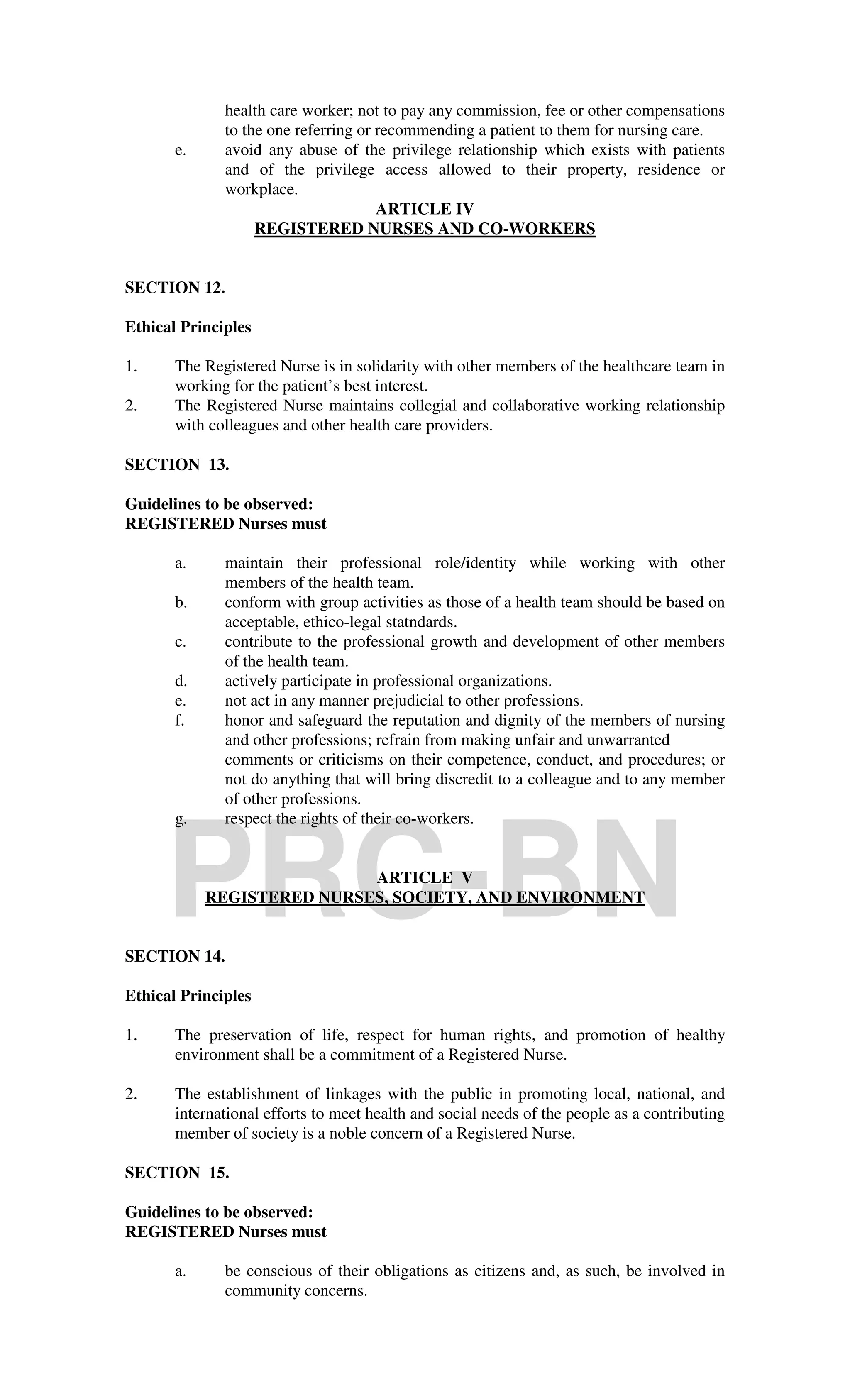 Nurse code-of-ethics | PDF