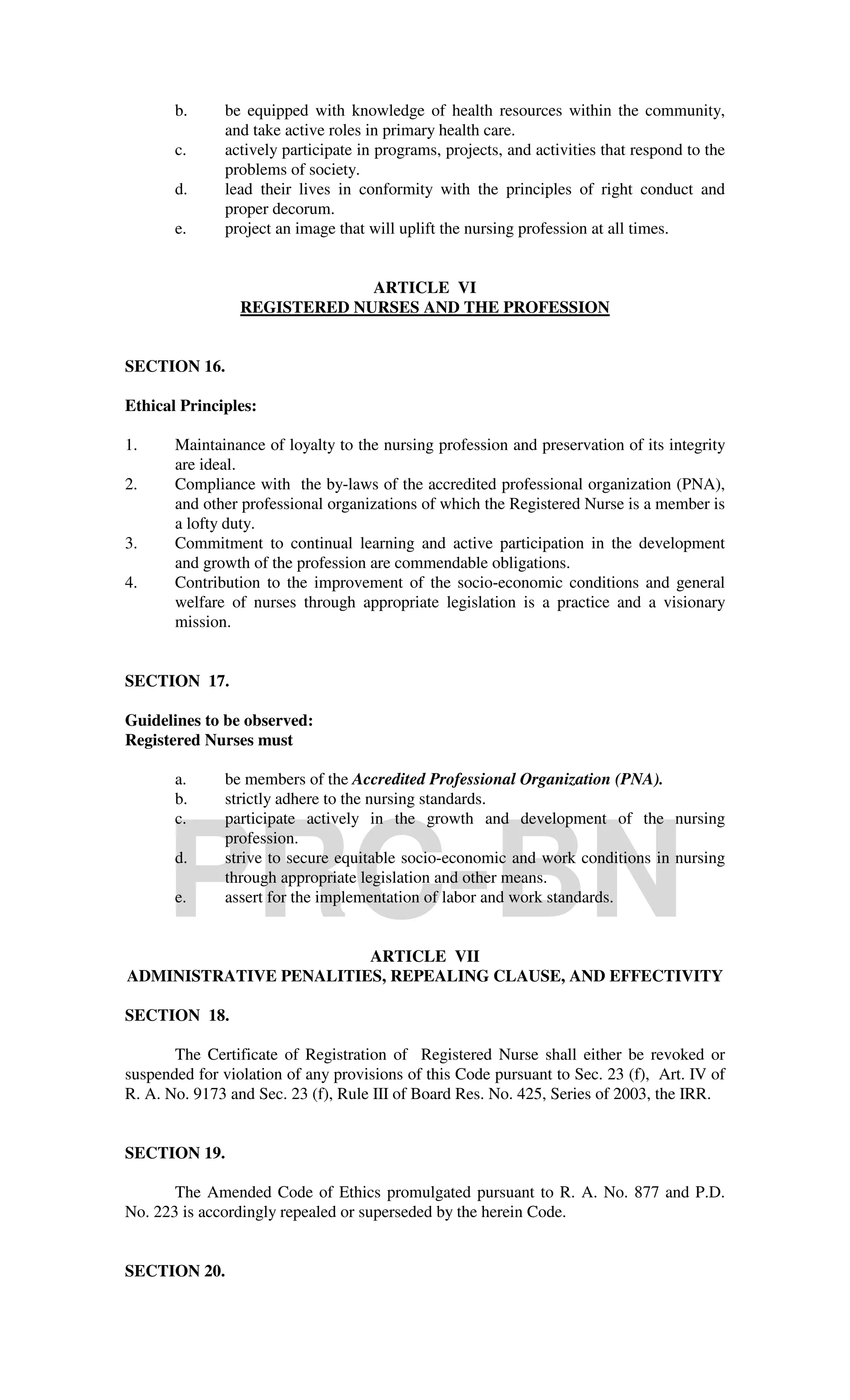 Nurse code-of-ethics | PDF