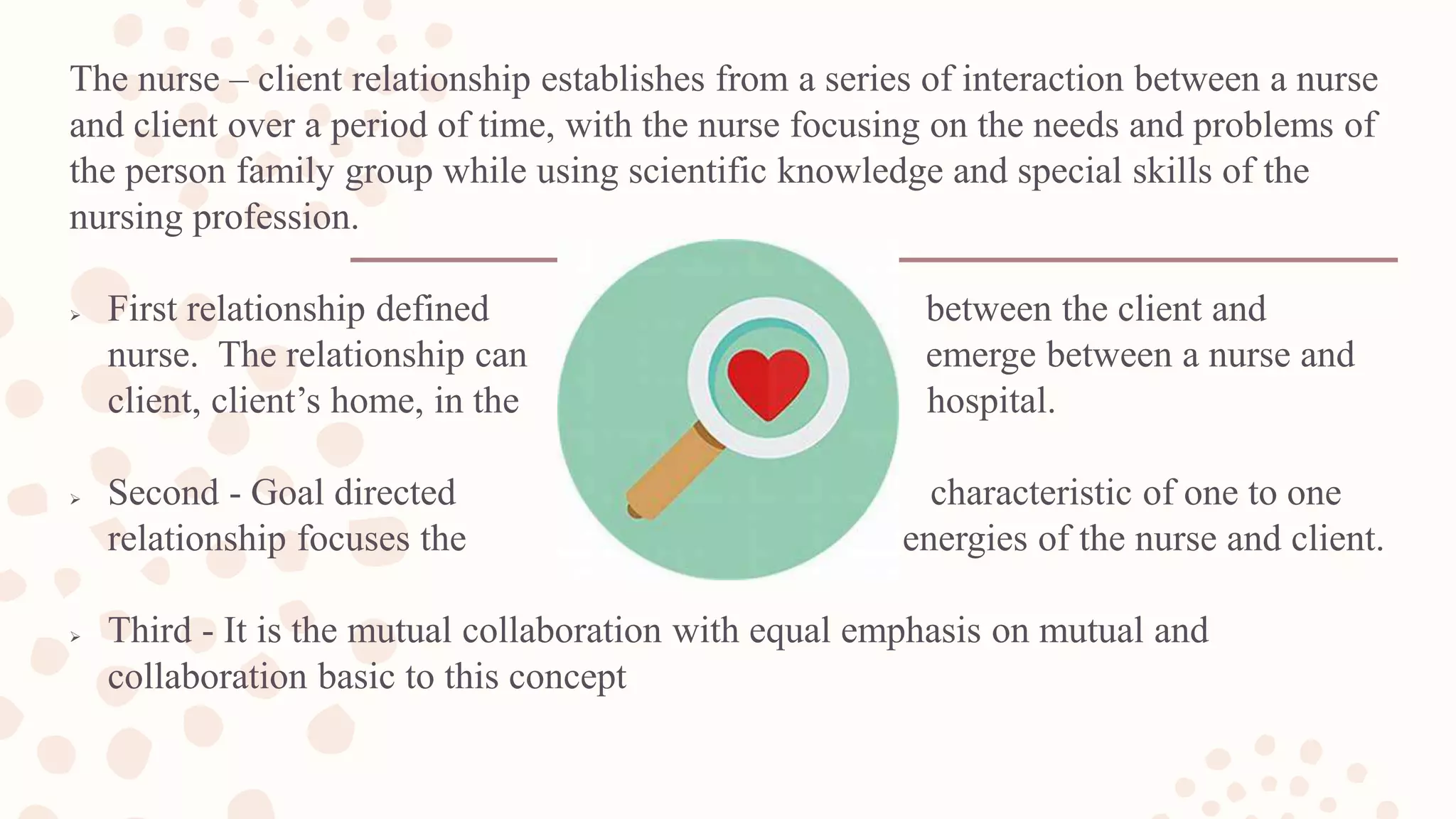 Nurse patient relationship | PPTX