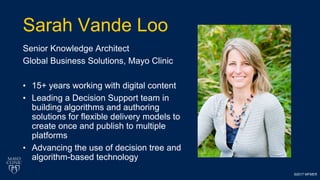 Nurse Avatar Delivers Mayo Clinic Symptom Care Advice with Sarah Vande ...