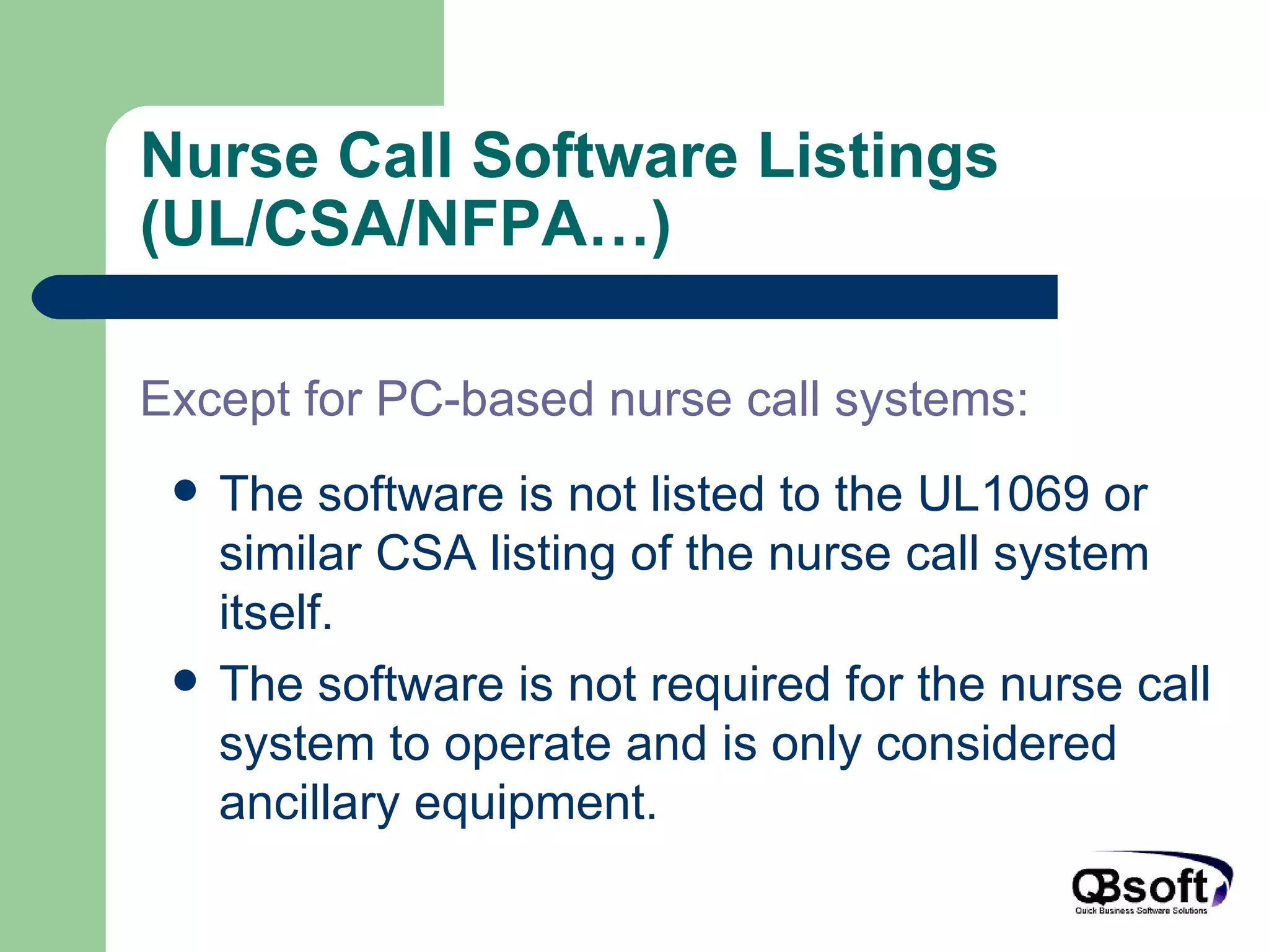 Nurse call software where and why | PPT | Computing | Technology & Computing