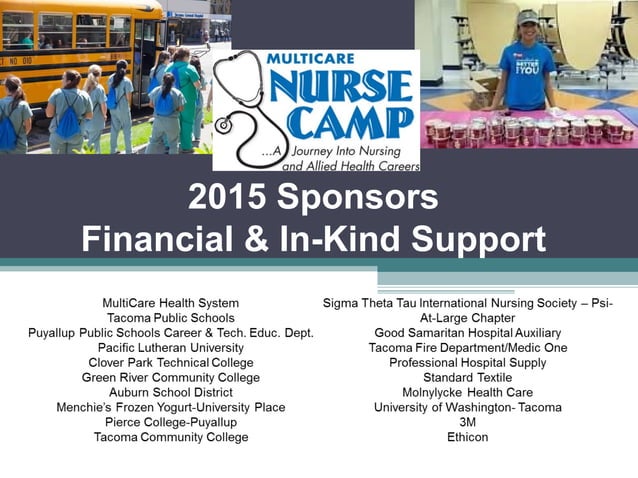 MultiCare Nurse camp final presentation 2015 | PPT