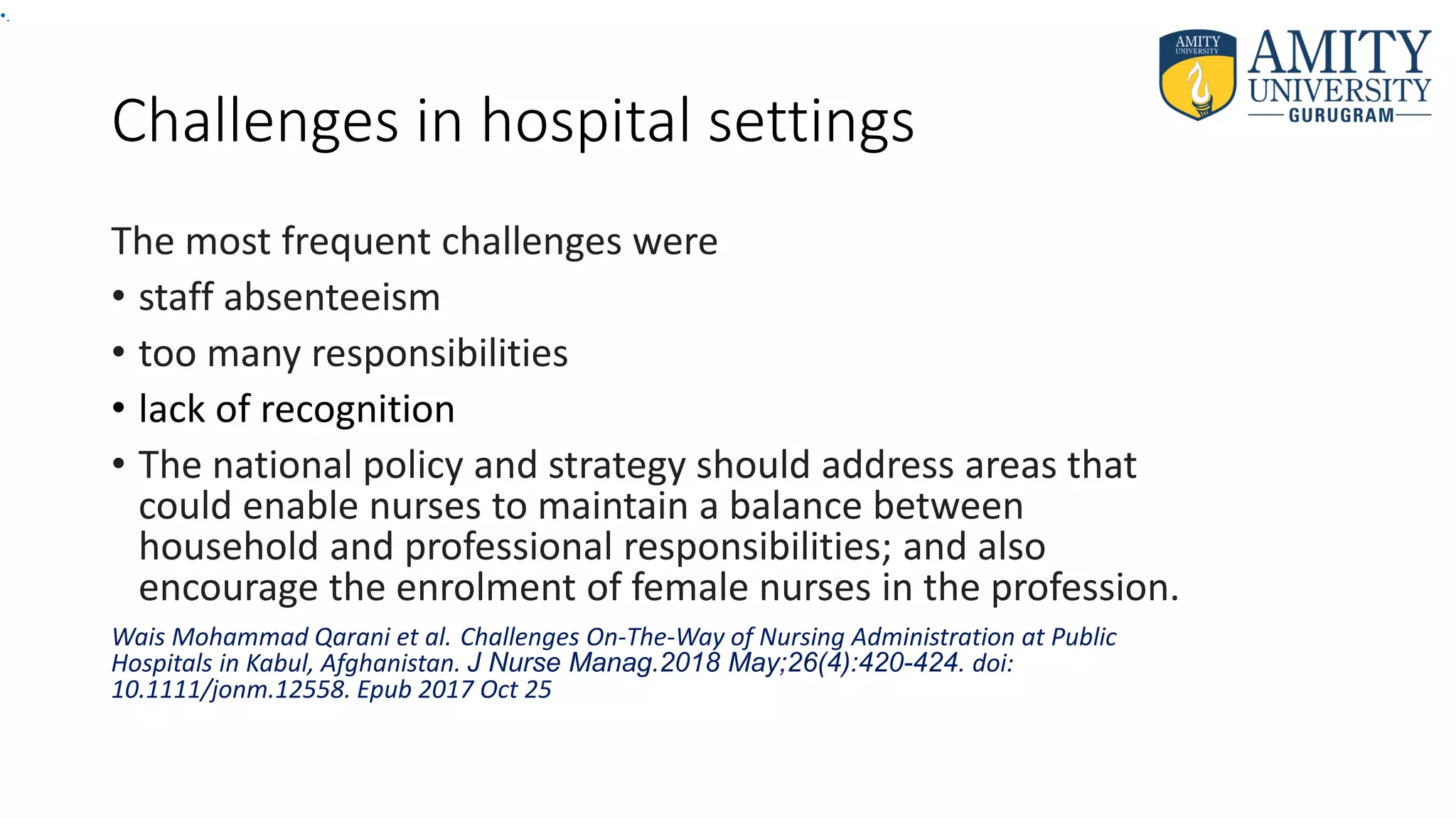 Issues and Challenges in Nursing Profession | PDF