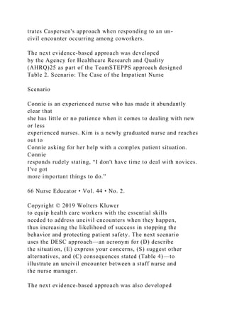 Nurse EducatorCombining Cognitive Rehearsal, Simulation, and.docx