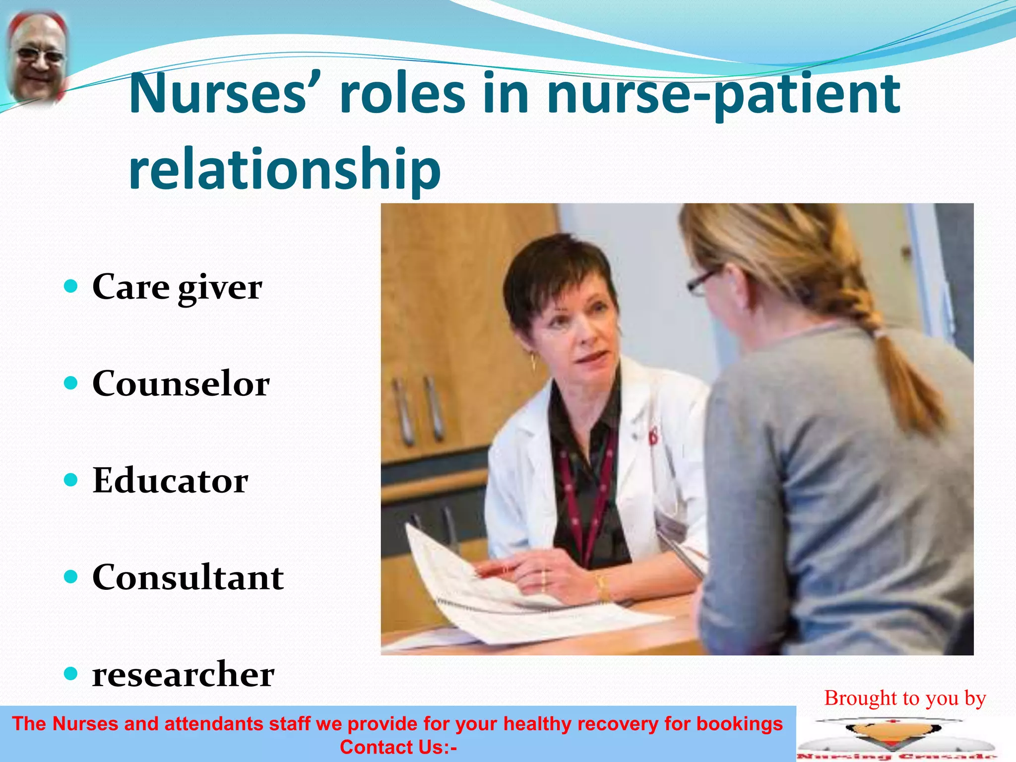 Nurse – patient relationship | PPTX
