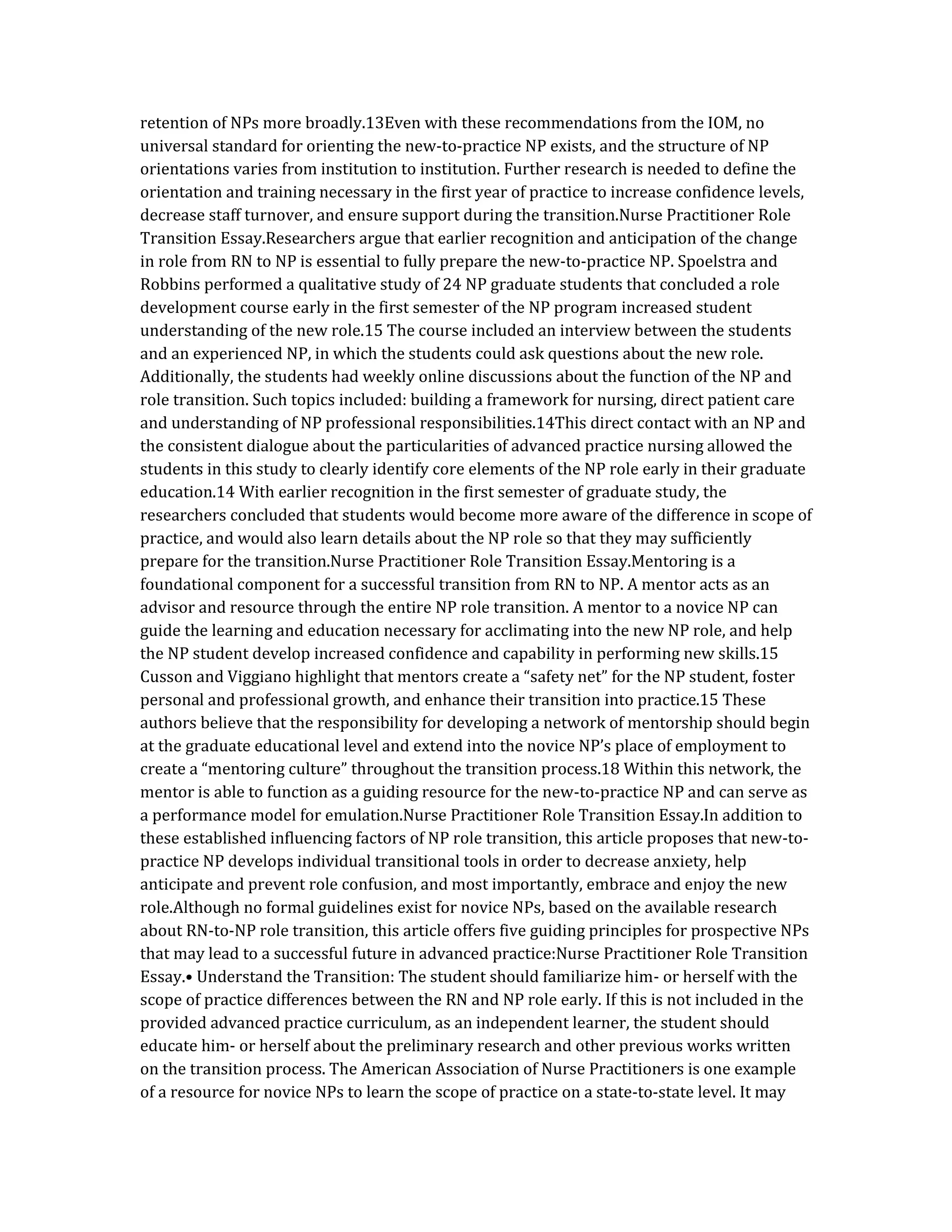 Nurse Practitioner Role Transition.docx