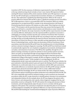Nurse Practitioner Role Transition.docx