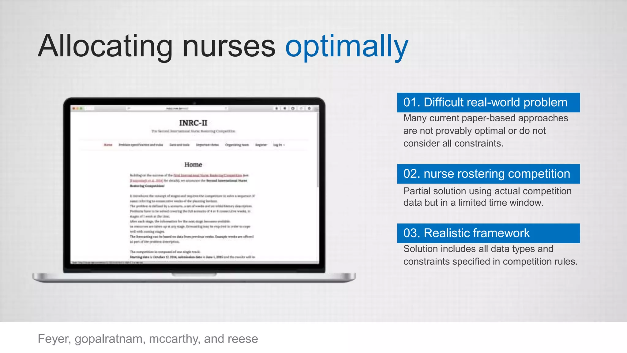 Nurse Rostering | PPT