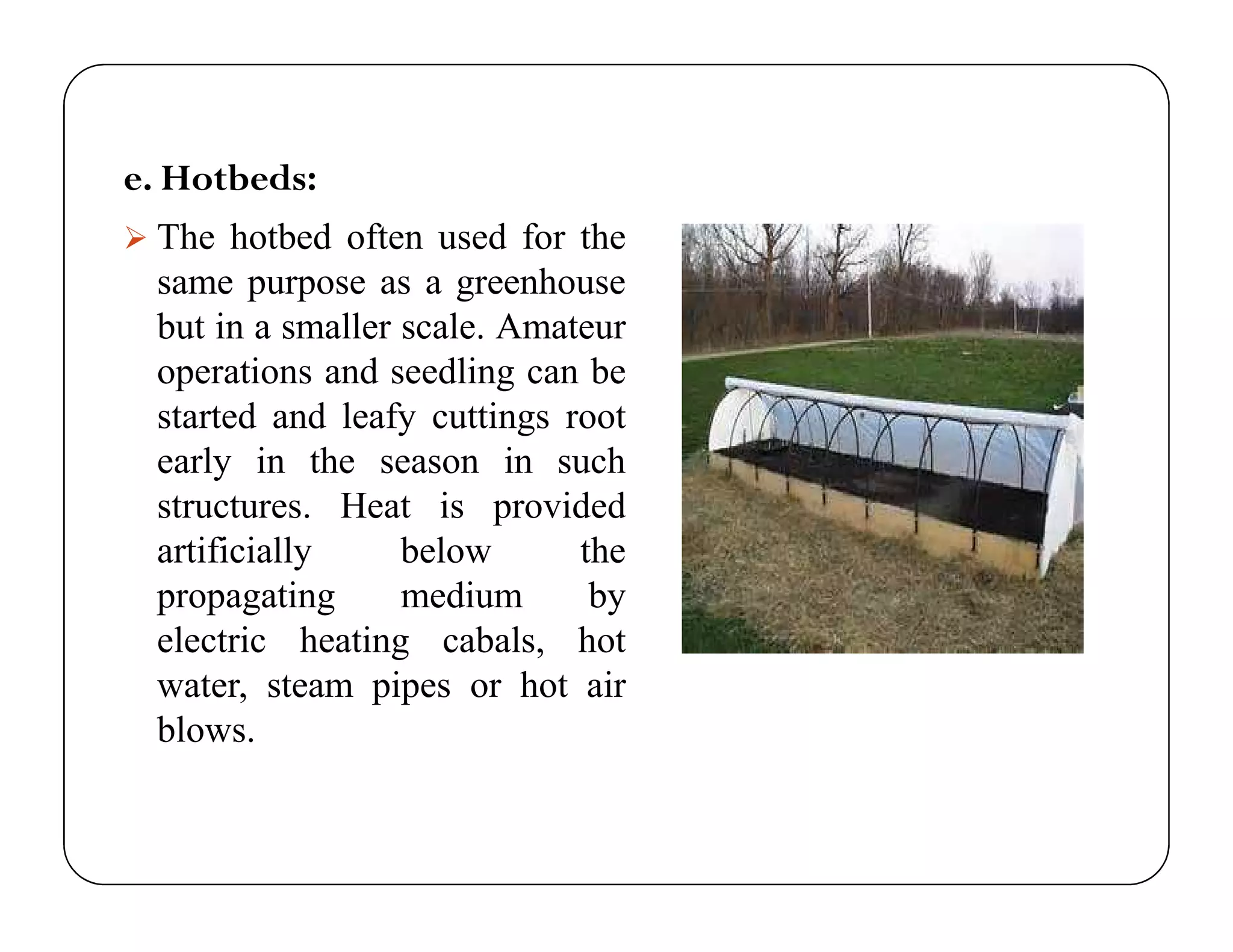 Nursery types, Structure, Components, Planning and Lay out of Nursery | PDF