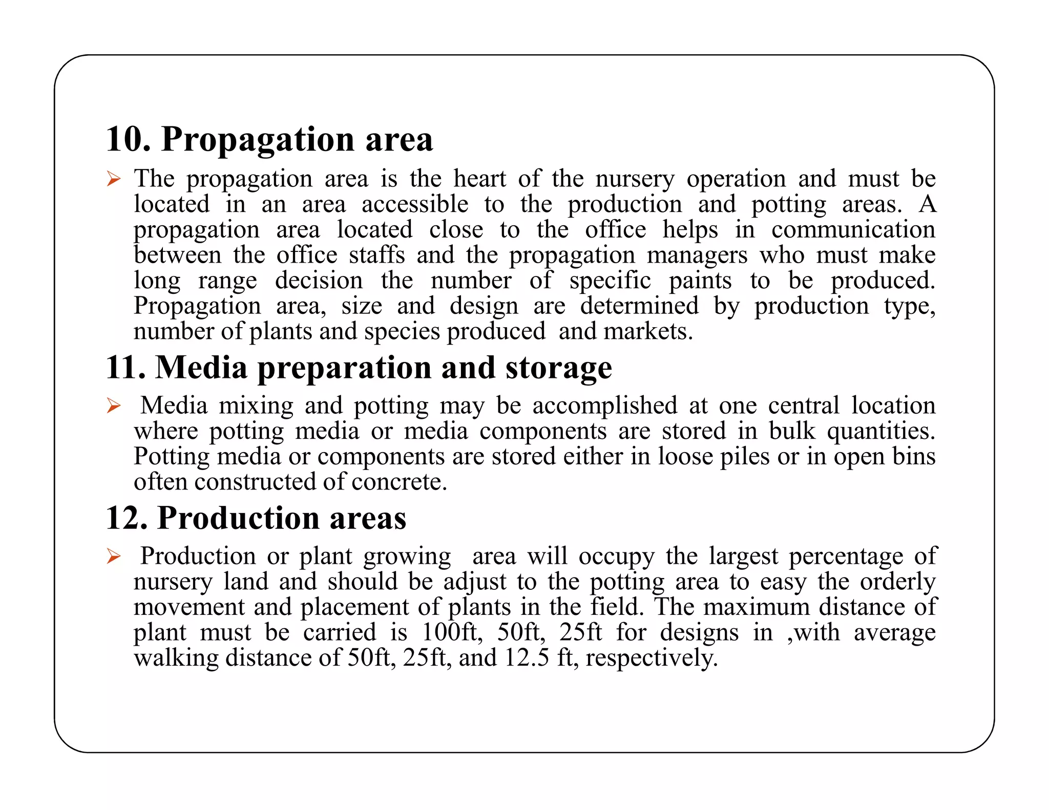 Nursery types, Structure, Components, Planning and Lay out of Nursery | PDF