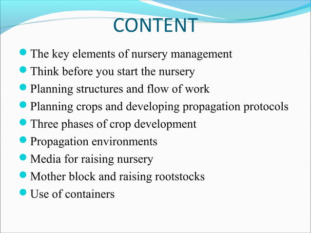 Nursery management part 1 | PPT