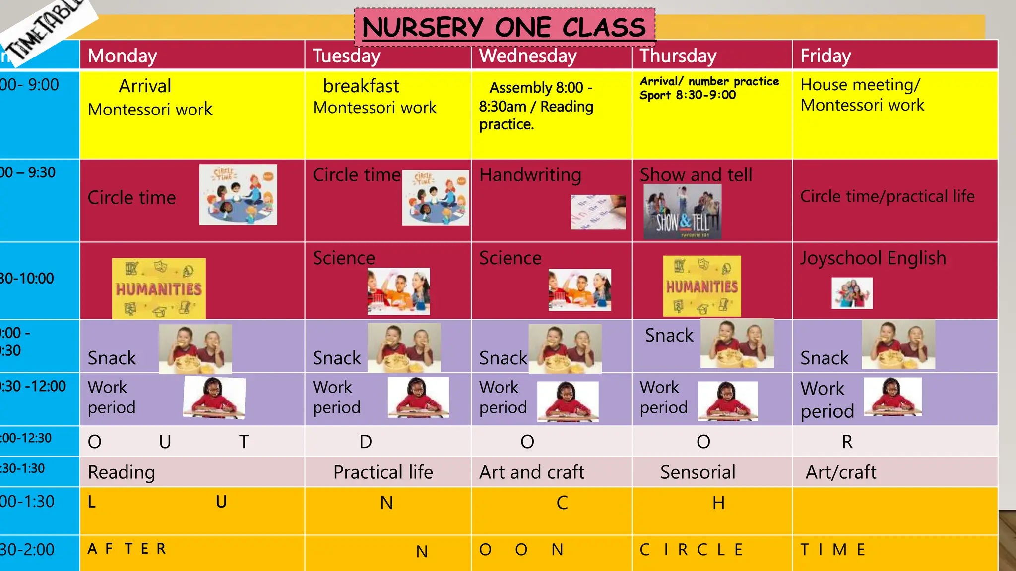 Nursery one timetable.pptx