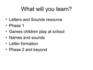 Nursery parents phonics workshop | PPT