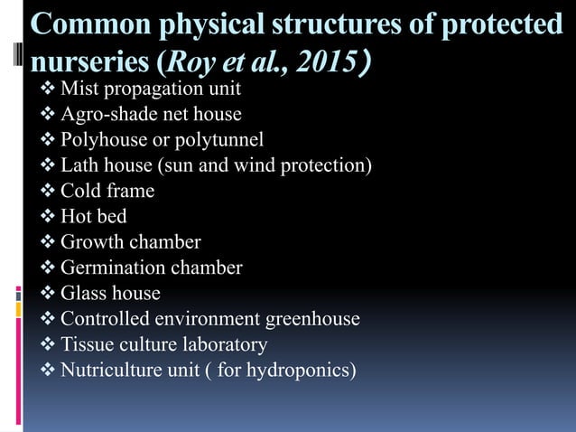 Nursery raising under protected structures | PPTX | Agriculture ...
