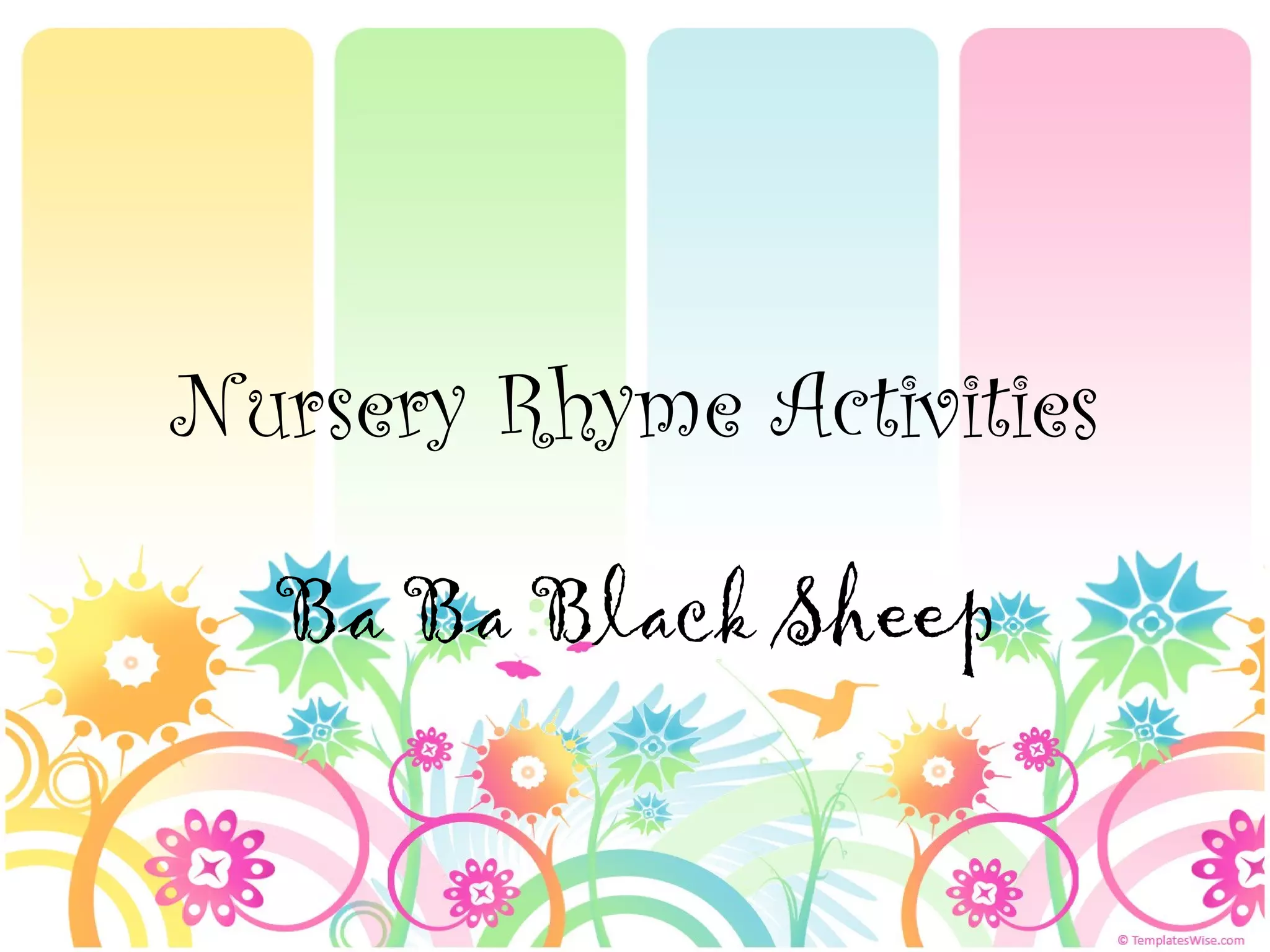 Nursery rhyme activities | PPT