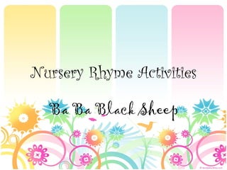Nursery rhyme activities | PPT