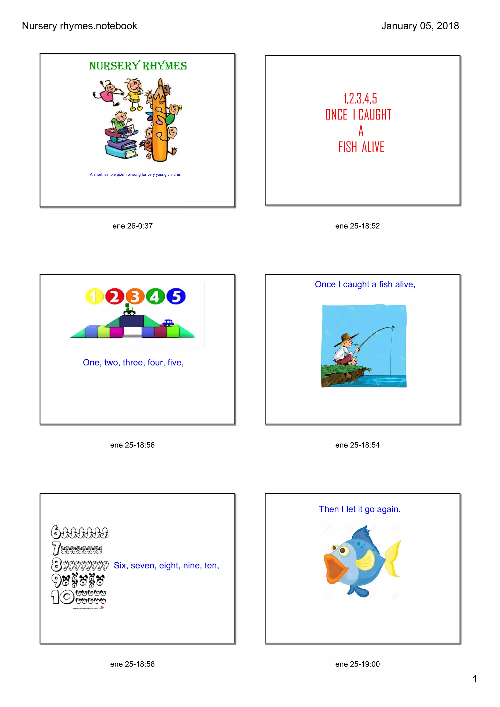 Nursery rhymes | PDF