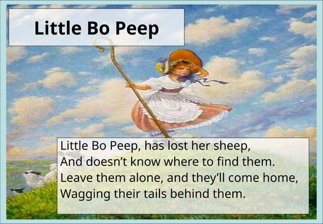 Nursery Rhymes for Children's Gatherings | PPT