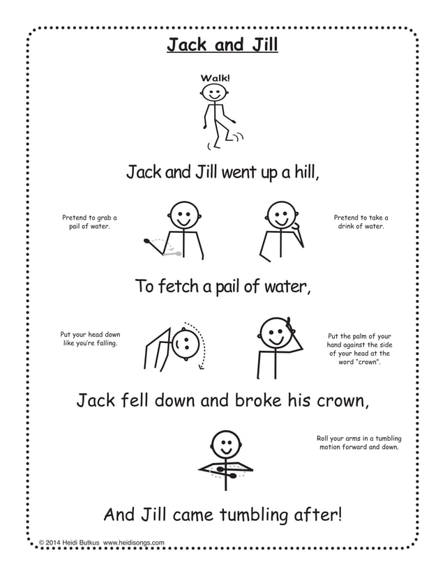 28 Nursery Rhymes with Words and Movements for Active Learning | PDF