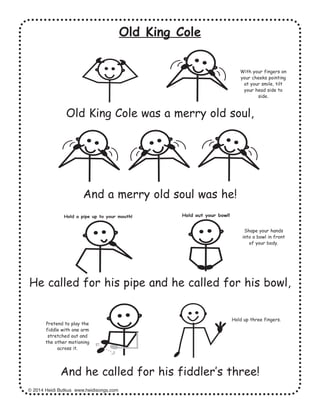 28 Nursery Rhymes with Words and Movements for Active Learning | PDF