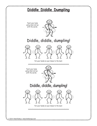 28 Nursery Rhymes with Words and Movements for Active Learning | PDF