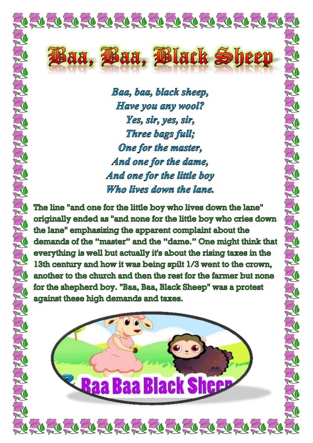 Nursery rhymes with dark origins | PDF