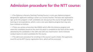 Nursery teacher trainng course in delhi.pptx