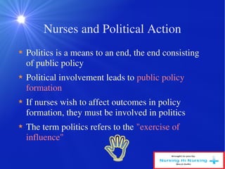 Nurses and political action | PPT