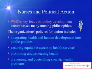 Nurses and political action | PPT