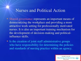 Nurses and political action | PPT