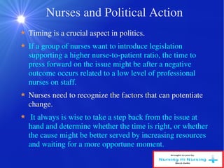 Nurses and political action | PPT