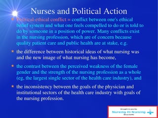 Nurses and political action | PPT