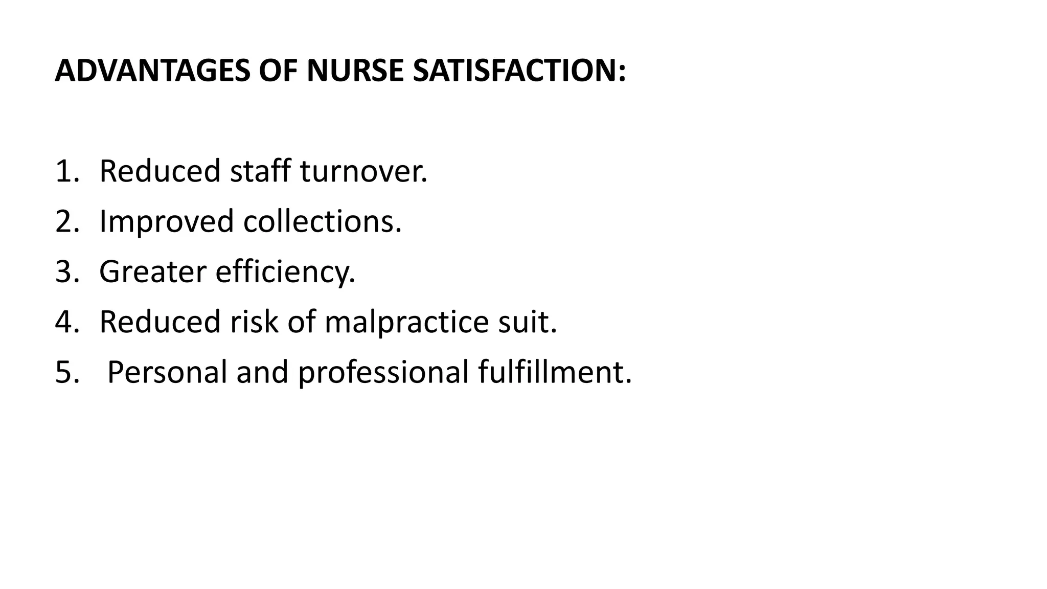 Nurse satisfaction and patient satisfaction | PPTX