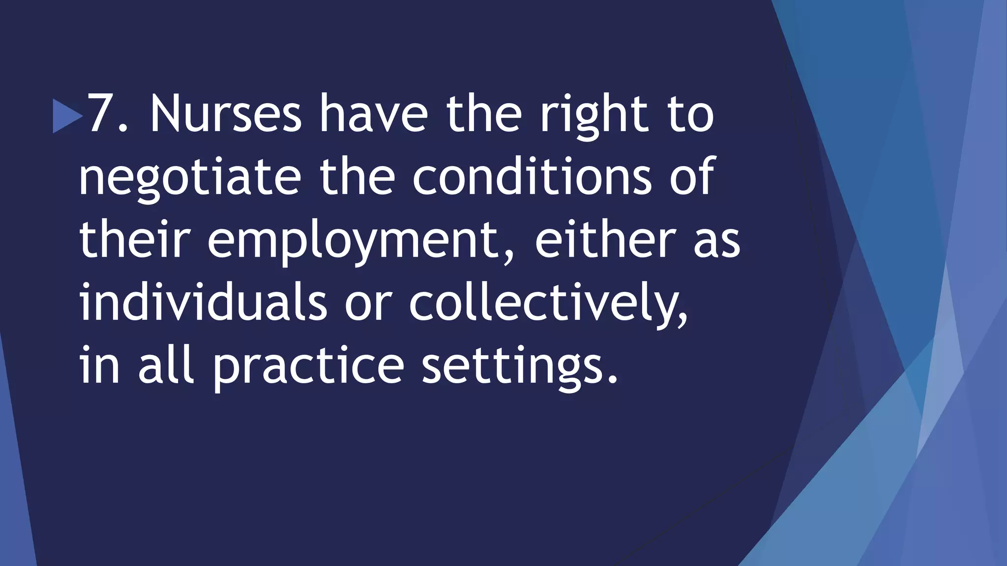 Nurse’s Bill of Rights | PPTX