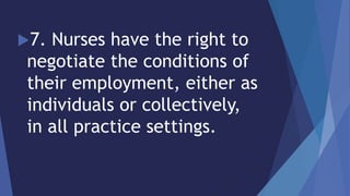Nurse’s Bill of Rights | PPTX