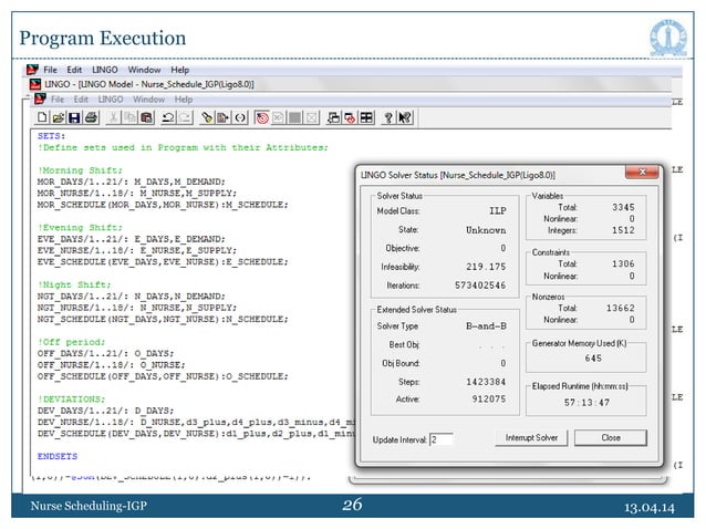 Nurse schedule goal programming (Cyclical) | PPTX | Business | Business ...