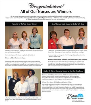 Beloit Health System: All of Our Nurses are Winners | PDF