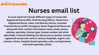 Nurses email list .pdf | Email | Internet