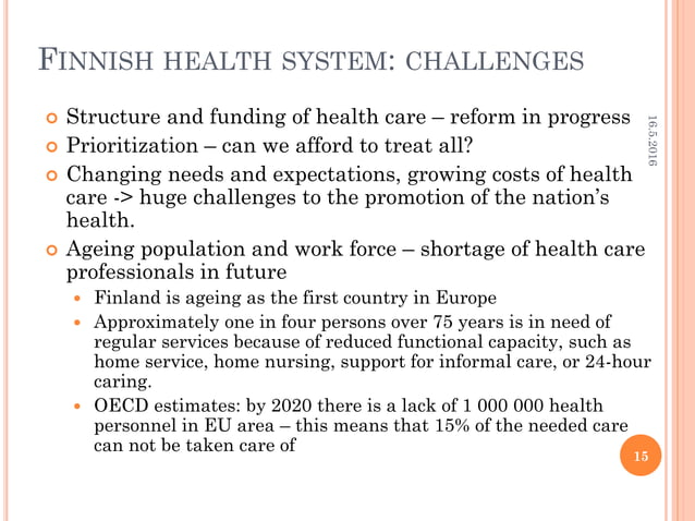 Nurses in Finnish health care system | PPT