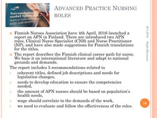 Nurses in Finnish health care system | PDF